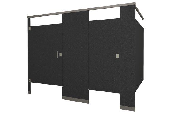 Headrail Braced | Solid Phenolic Toilet Partitions | Hadrian