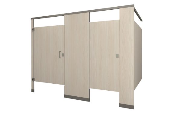 Headrail Braced | Solid Phenolic Toilet Partitions | Hadrian
