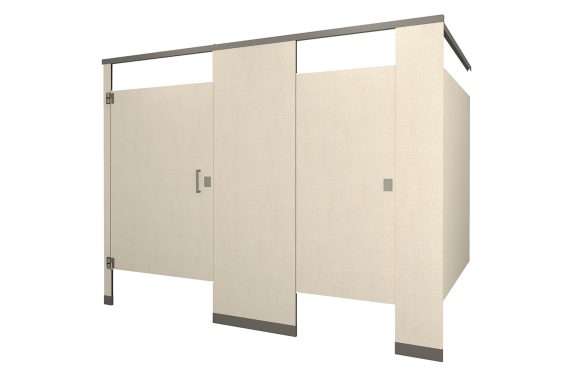 Headrail Braced | Solid Phenolic Toilet Partitions | Hadrian
