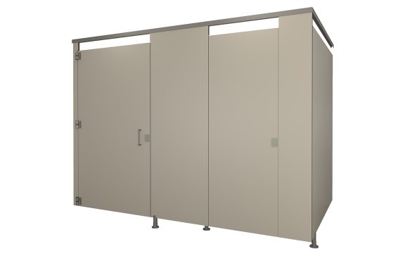 Pedestal Mounted Solid Phenolic Core Toilet Partitions