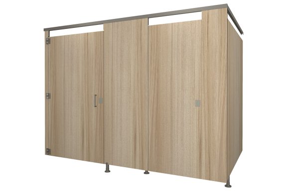 Pedestal Mounted Solid Phenolic Core Toilet Partitions