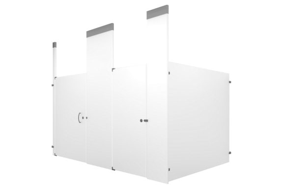 Ceiling Hung Toilet Partitions | Powder Coated Steel