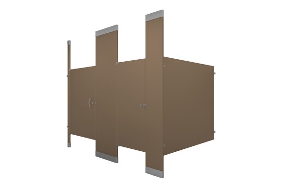 Floor to Ceiling Toilet Partitions | Powder Coated Steel