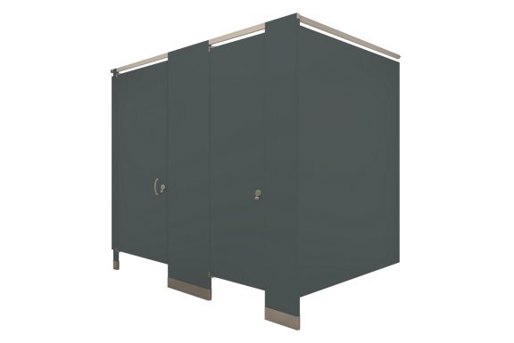 Headrail Braced | Powder Coated Steel Toilet Partitions