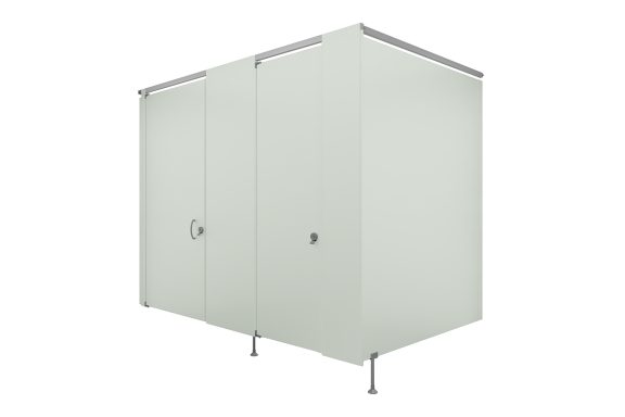 Pedestal Mounted Powder Coated Toilet Partitions