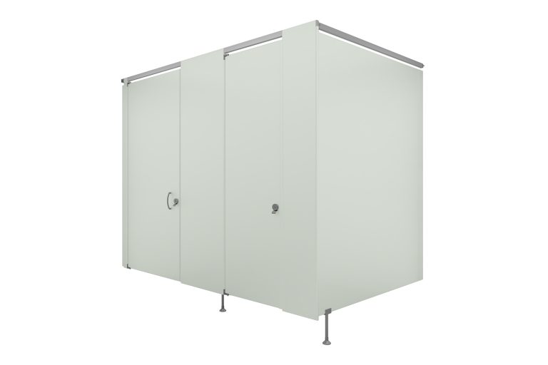 Pedestal Mounted Powder Coated Toilet Partitions