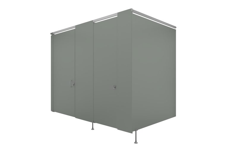 Pedestal Mounted Powder Coated Toilet Partitions