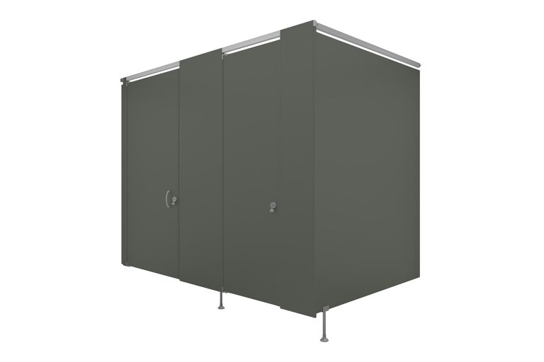 Pedestal Mounted Powder Coated Toilet Partitions