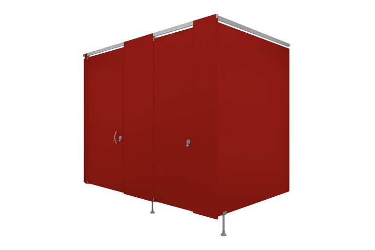 Pedestal Mounted Powder Coated Toilet Partitions