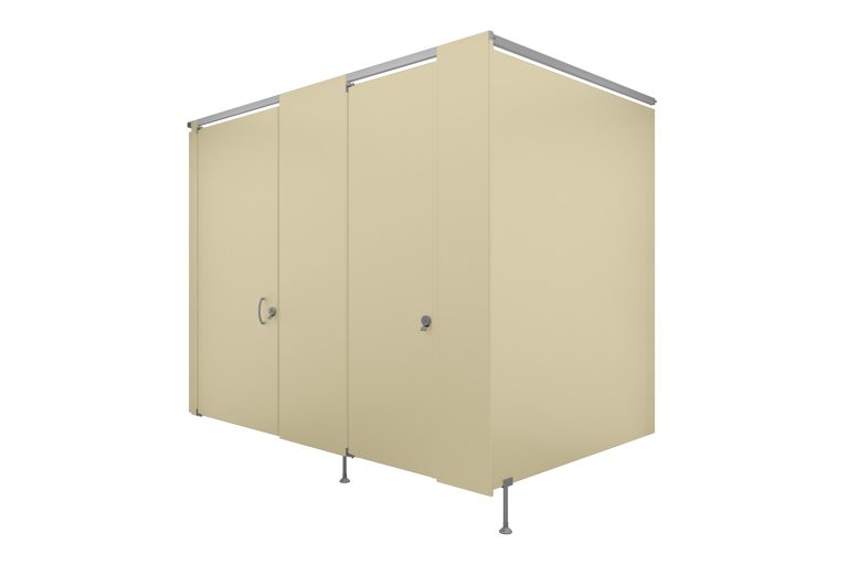 Pedestal Mounted Powder Coated Toilet Partitions