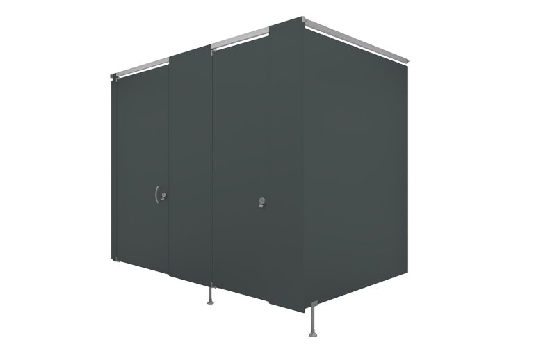 Pedestal Mounted Powder Coated Toilet Partitions