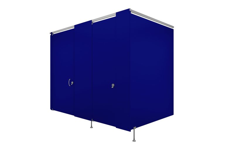 Pedestal Mounted Powder Coated Toilet Partitions